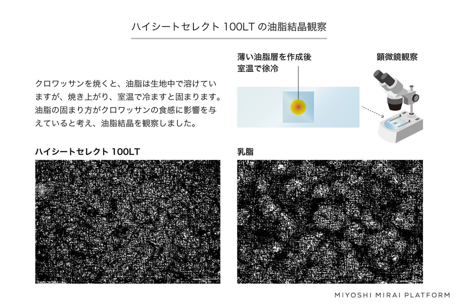 ハイシートセレクト100LT - ベーキングスタジオ - ミヨシ油脂株式会社